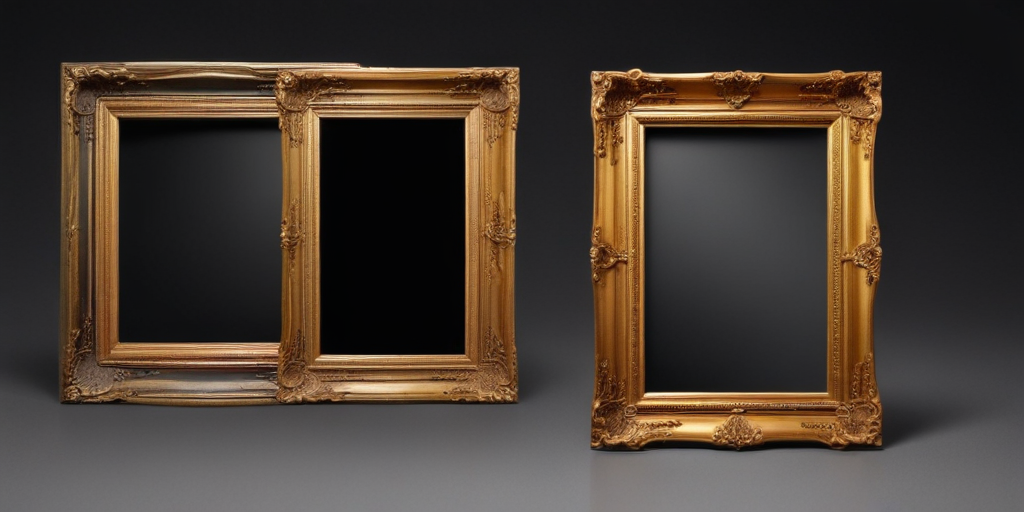 Two Elegant Vintage Picture Frames Ready to Showcase Beautiful Artwork