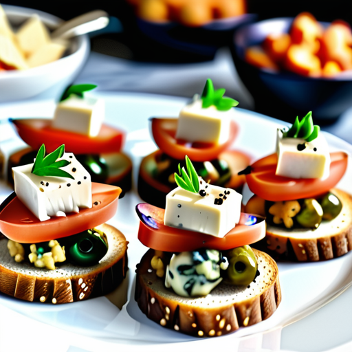 Deliciously Crafted Canapés with Fresh Ingredients and Flavorful ...