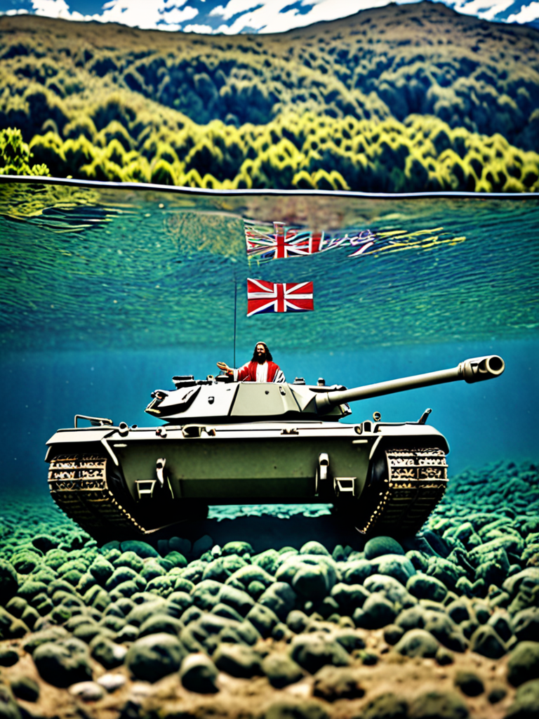 jesus in a tank
