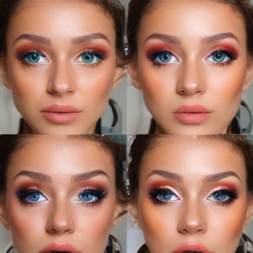 Four Stunning Makeup Looks Showcasing Bold Colors and Flawless Techniques