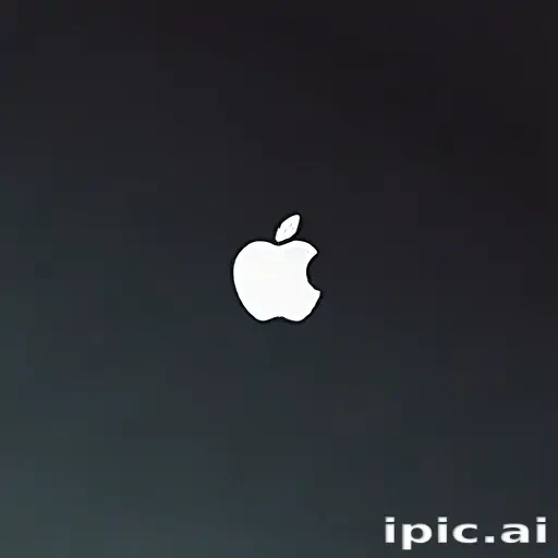 Stylized Apple Logo on a Sleek, Modern Background for Tech Enthusiasts
