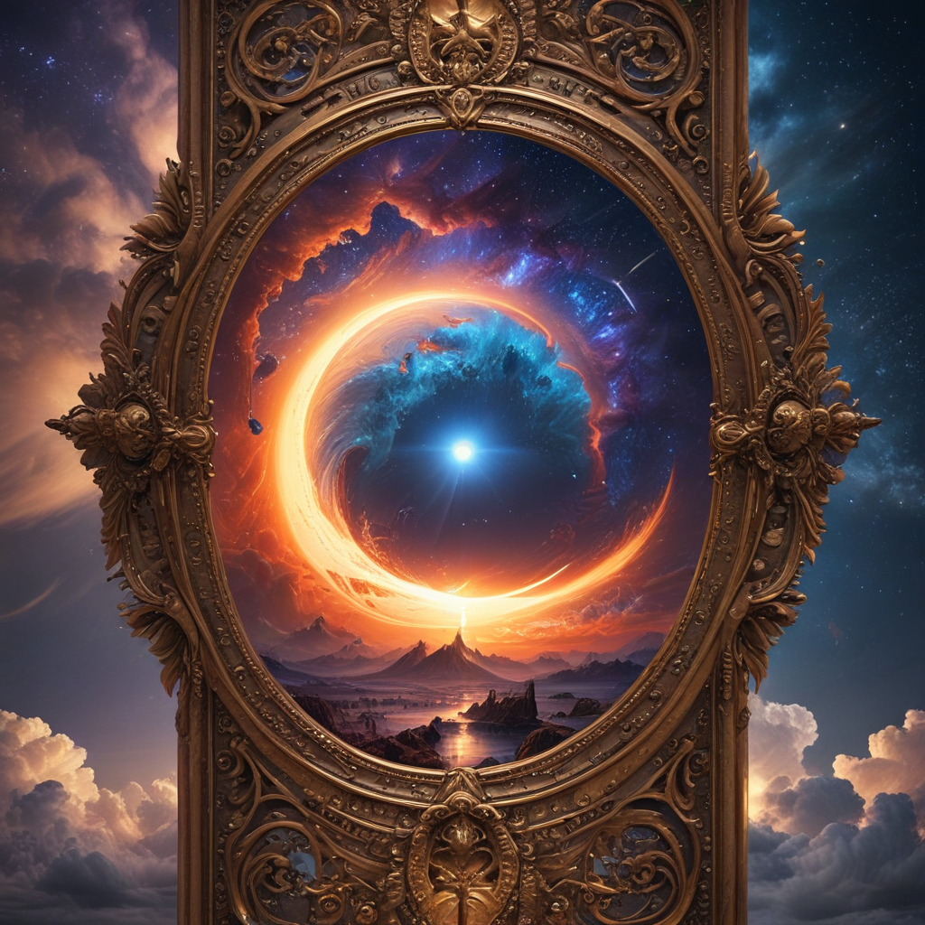A Cosmic Reflection: A Portal to Otherworldly Realms Beyond Our Universe
