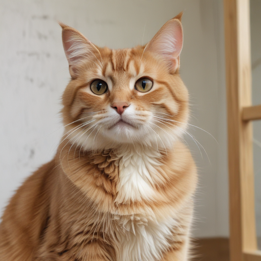cat in a high build