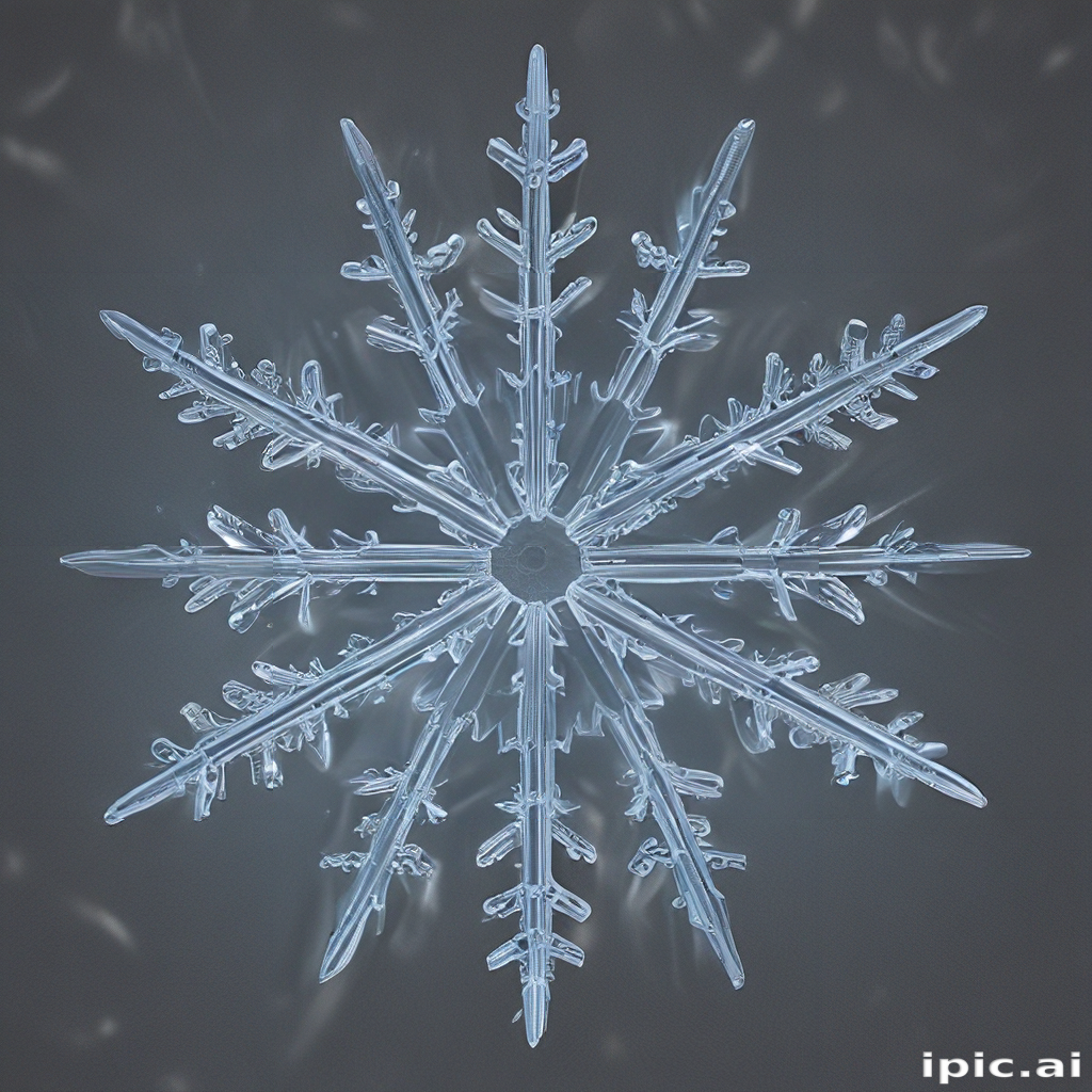 Intricate Beauty of a Snowflake Captured in Stunning Detail and Clarity