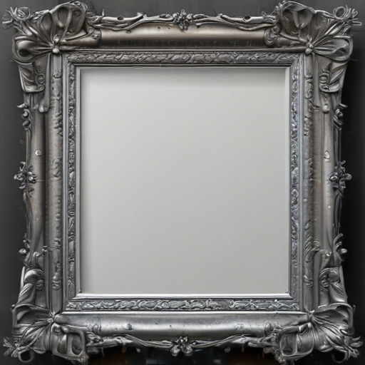 Elegant Silver Frame Ready for an Exquisite Piece of Artwork