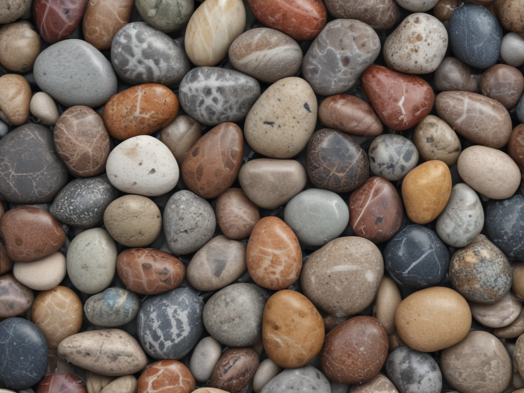 A Colorful Collection of Smooth Pebbles Displaying Nature's Unique ...