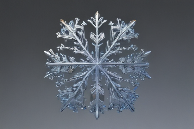 Intricate Snowflake Design Showcasing Nature's Unique Winter Beauty and ...