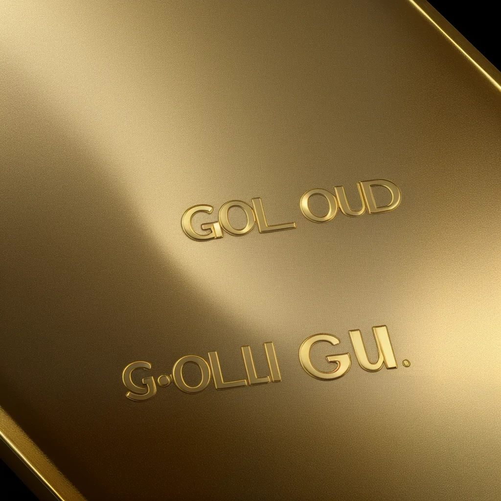 Elegant Gold Bar Display Featuring Intricate Text and Gleaming Surface
