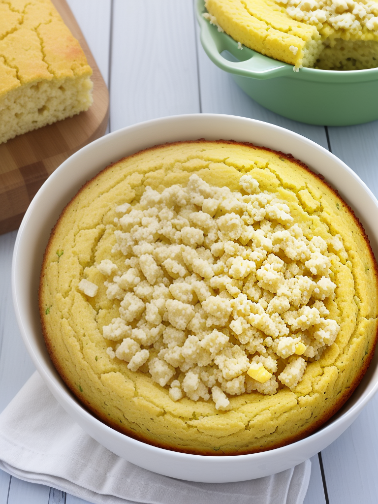 Deliciously Golden Cornbread Topped with Crumbled Cornmeal for Perfect ...