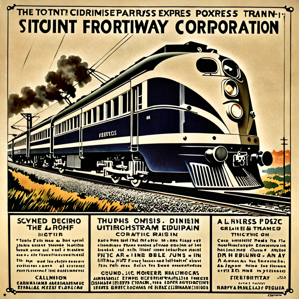 art deco streamline railway corporation poster Intercityexpress train