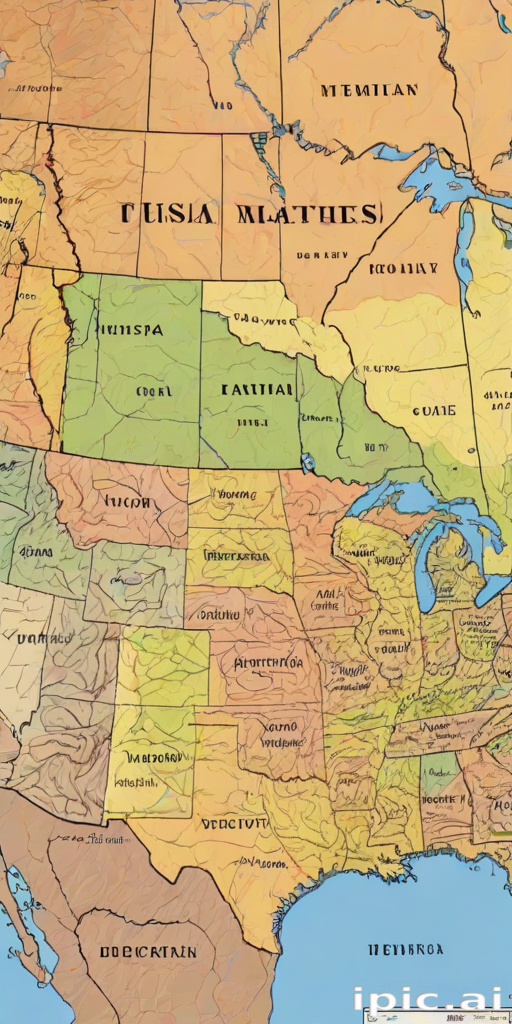 Detailed Map Highlighting Historical Regions of the United States ...