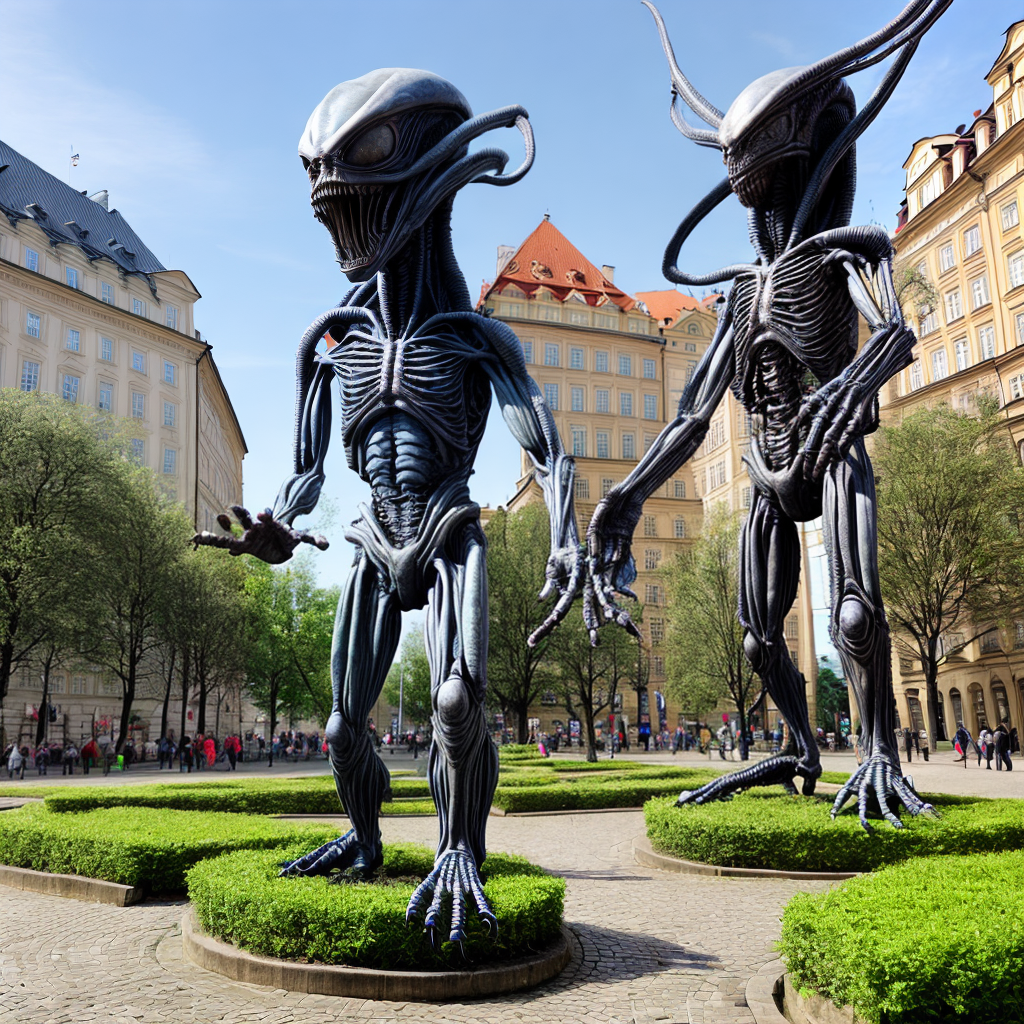 alien prague square