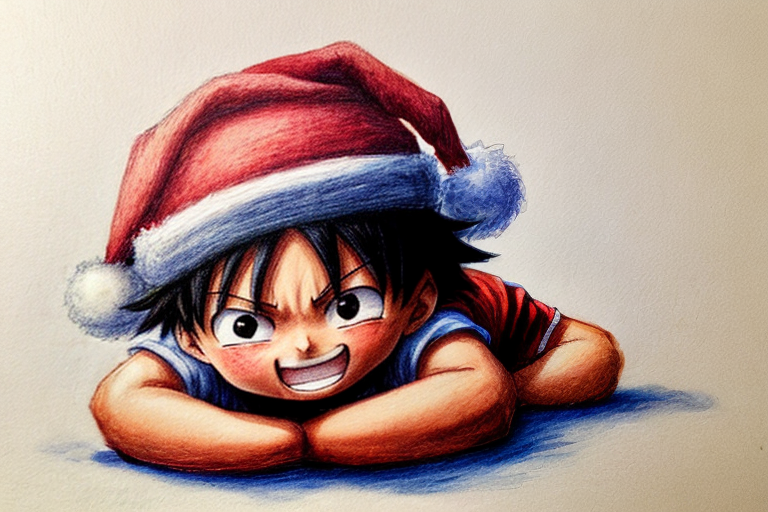 LUFFY perfect Santa hat
