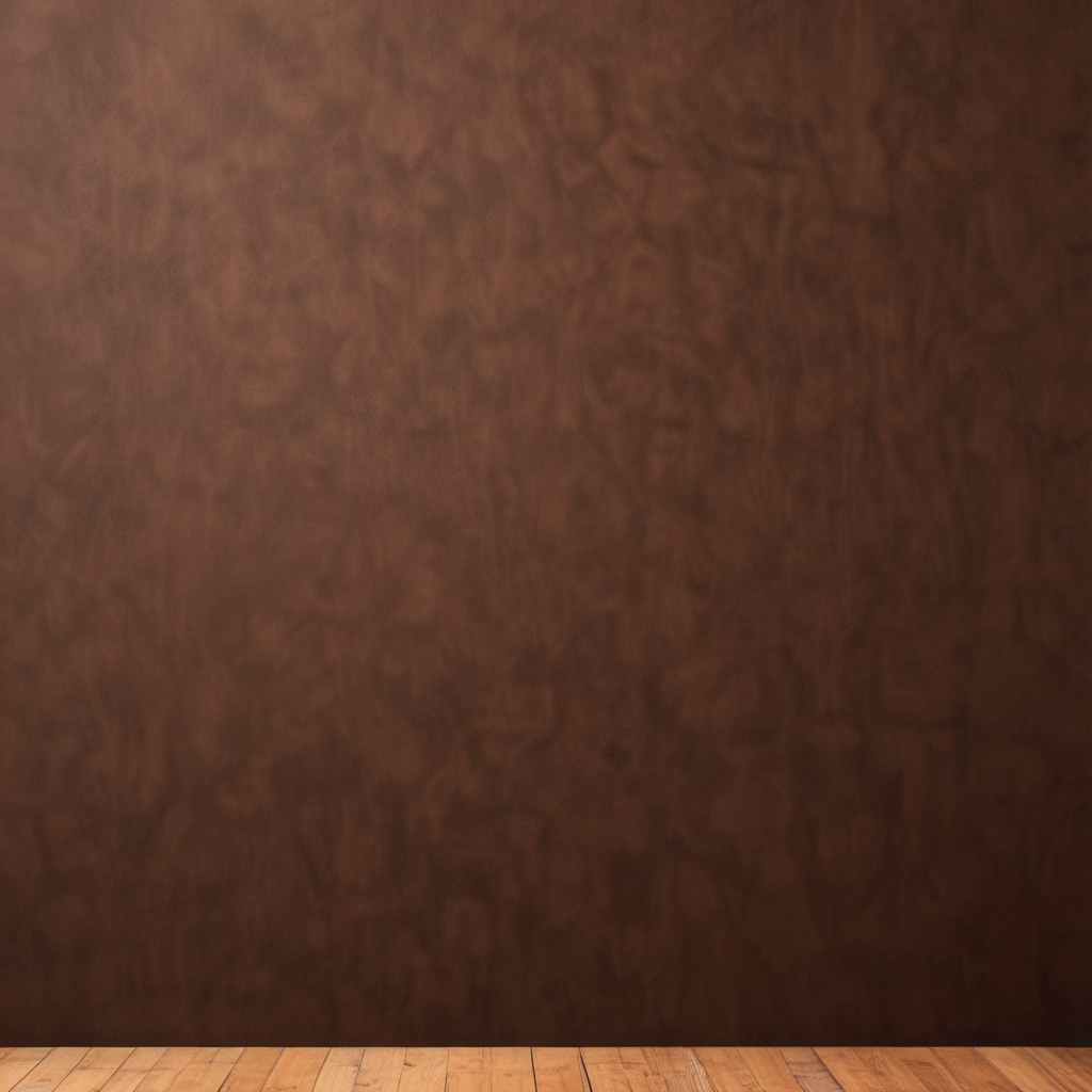 Elegant Brown Wall Texture with Warm Wooden Floor Background Setting