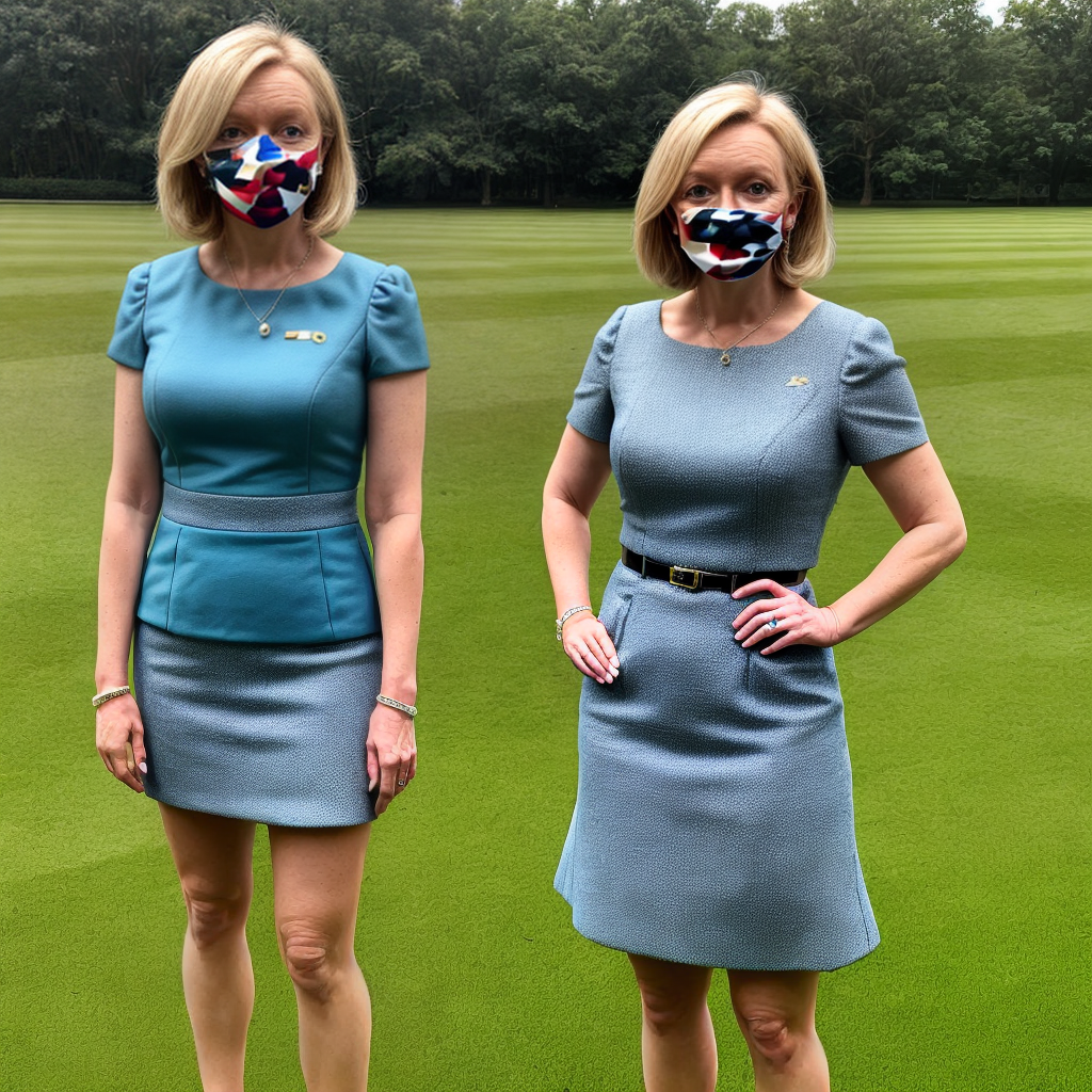 Liz truss as super model