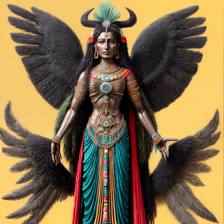 Mictēcacihuātl, Aztec goddess, goddess of death, watch over the bones ...