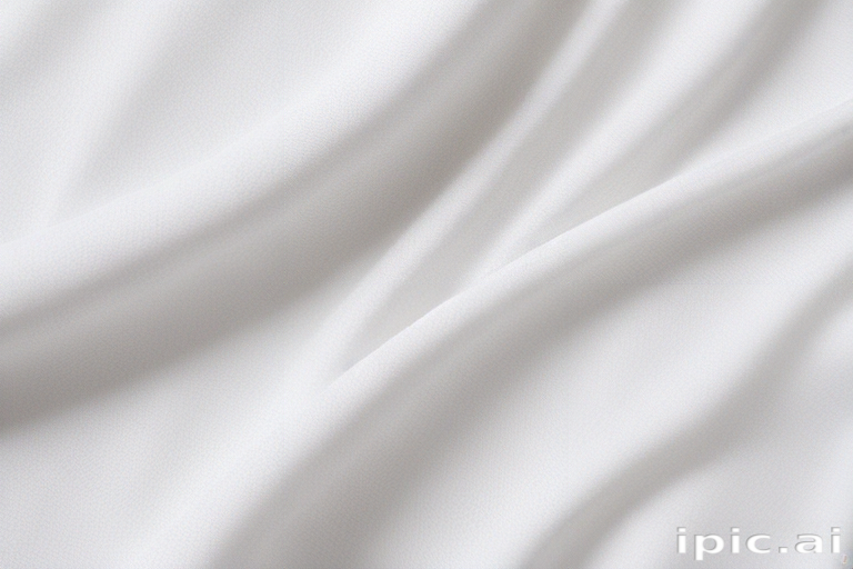 Soft, Flowing White Fabric Draped Elegantly in Natural Light Highlights ...