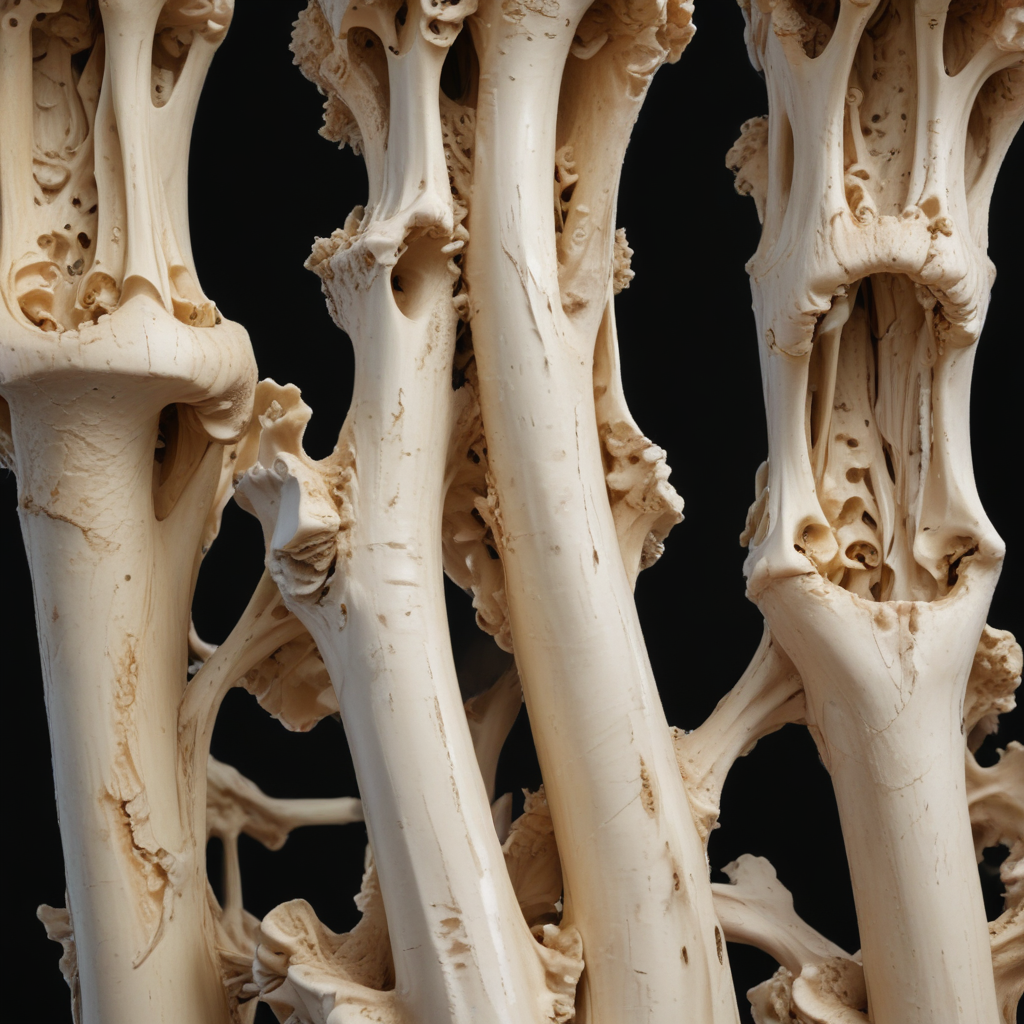 Intricate Close-Up of Human Bone Structure Showcasing Natural Textures ...