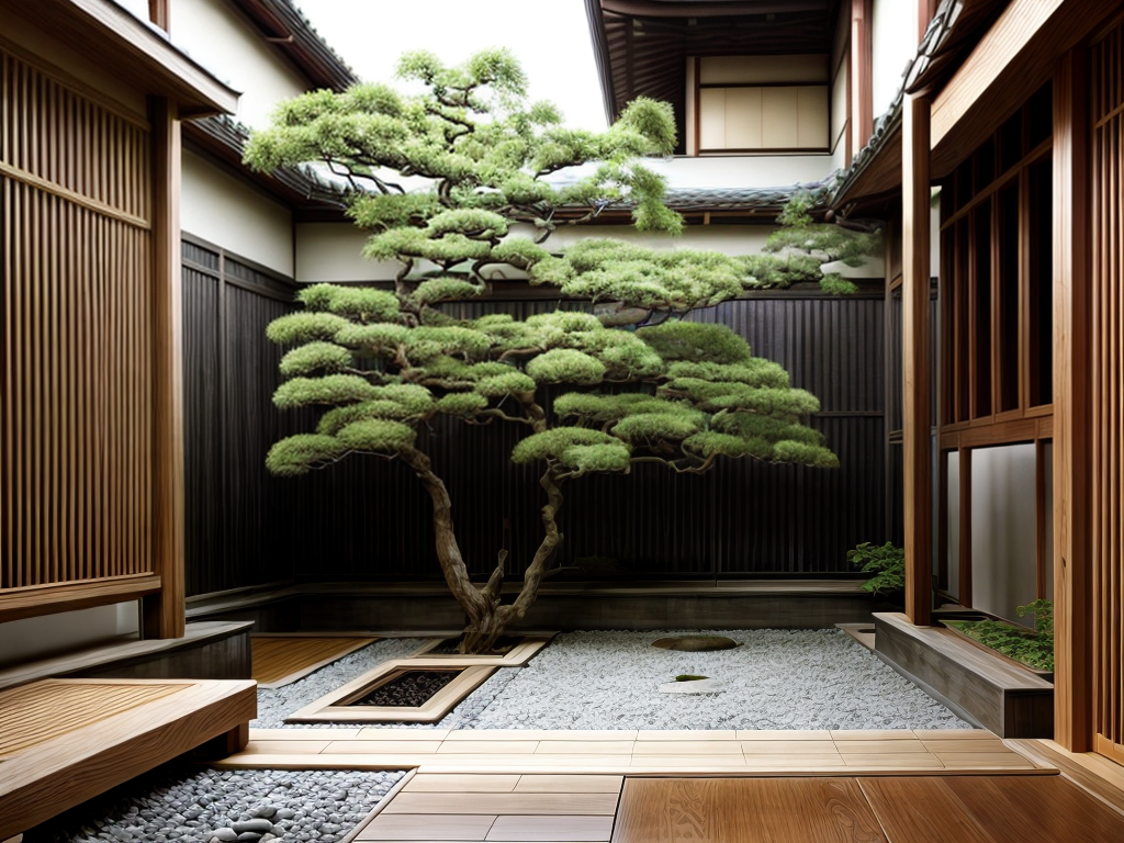 Japanese courtyard design