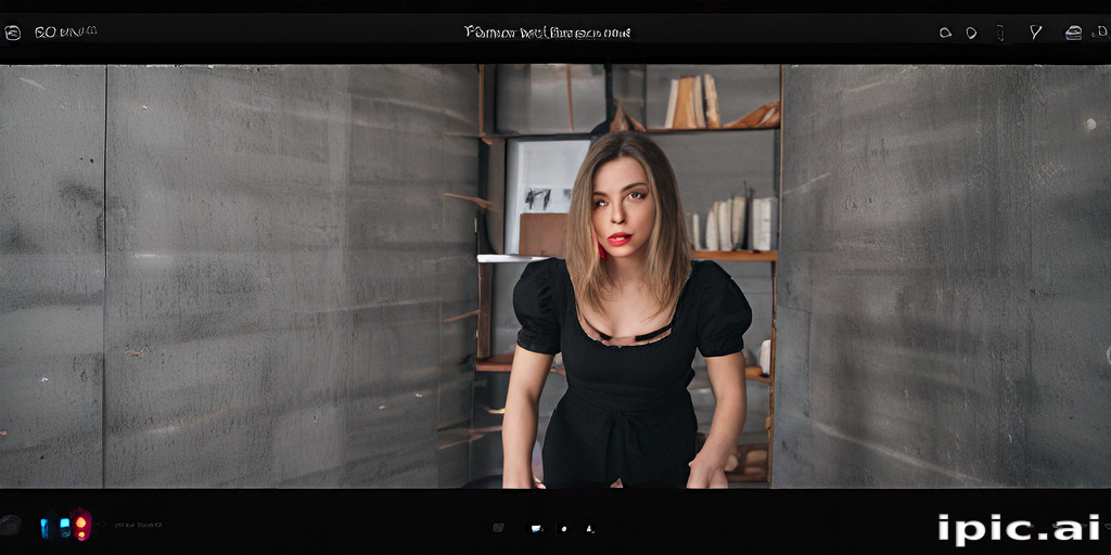 Exploring Stylish Fashion: A Model Poses in a Contemporary Setting