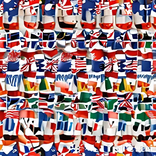 Colorful Mosaic of International Flags Representing Global Unity and ...