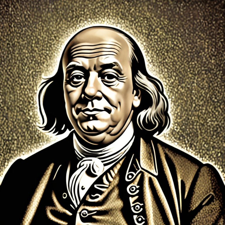 Benjamin Franklin as a gangster