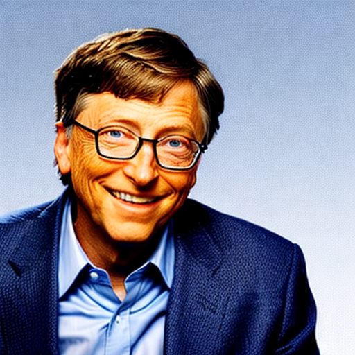 Bill gates laughing at blue screen