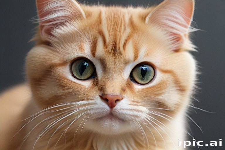 Adorable Ginger Cat with Striking Green Eyes and Soft Fur