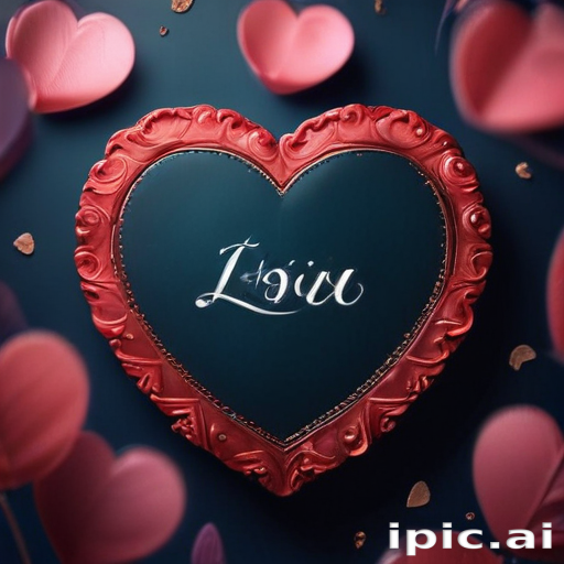 Elegant Heart Design Surrounded by Colorful Hearts Expressing Love and ...