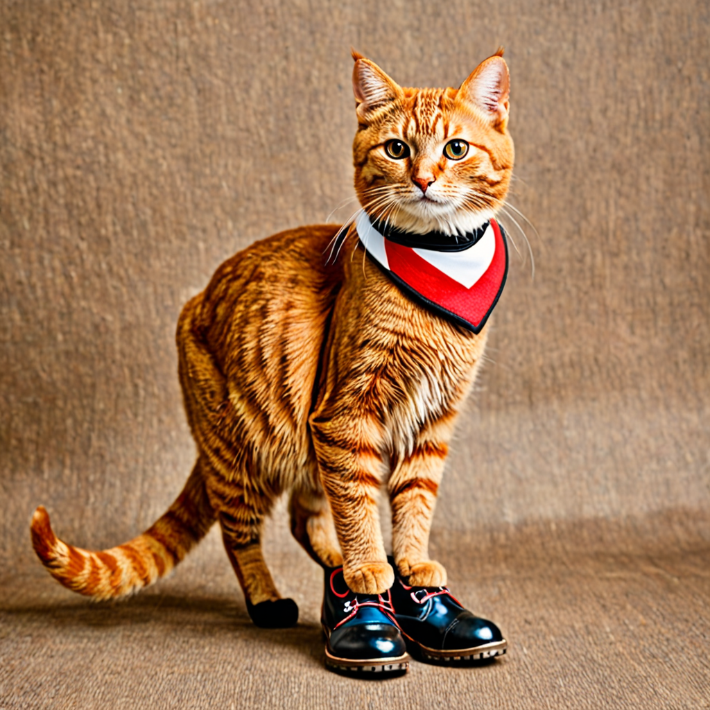 male cat in boots