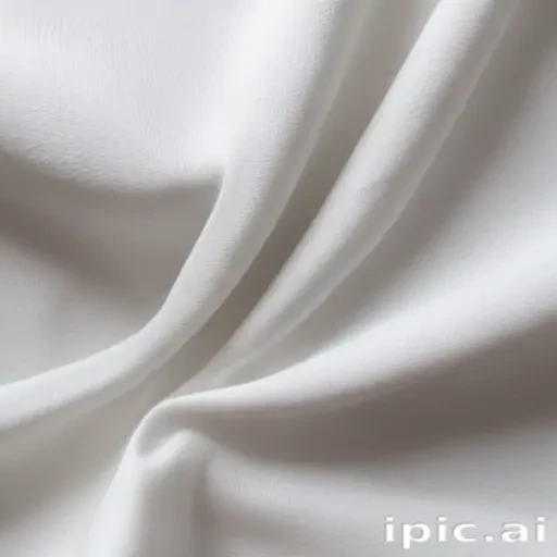 Elegant and Smooth White Fabric Draped Gracefully with Soft Curves and ...