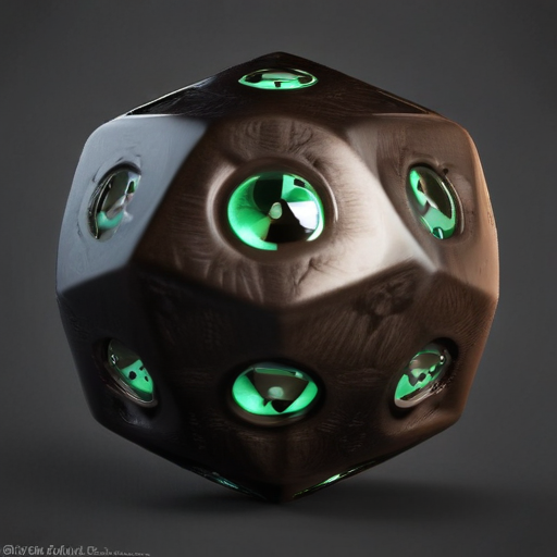 icosahedron dice eyes female