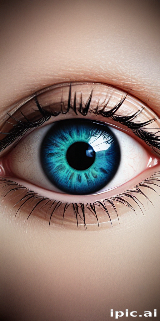 Stunning Close-Up of a Vibrant Blue Eye with Intricate Details