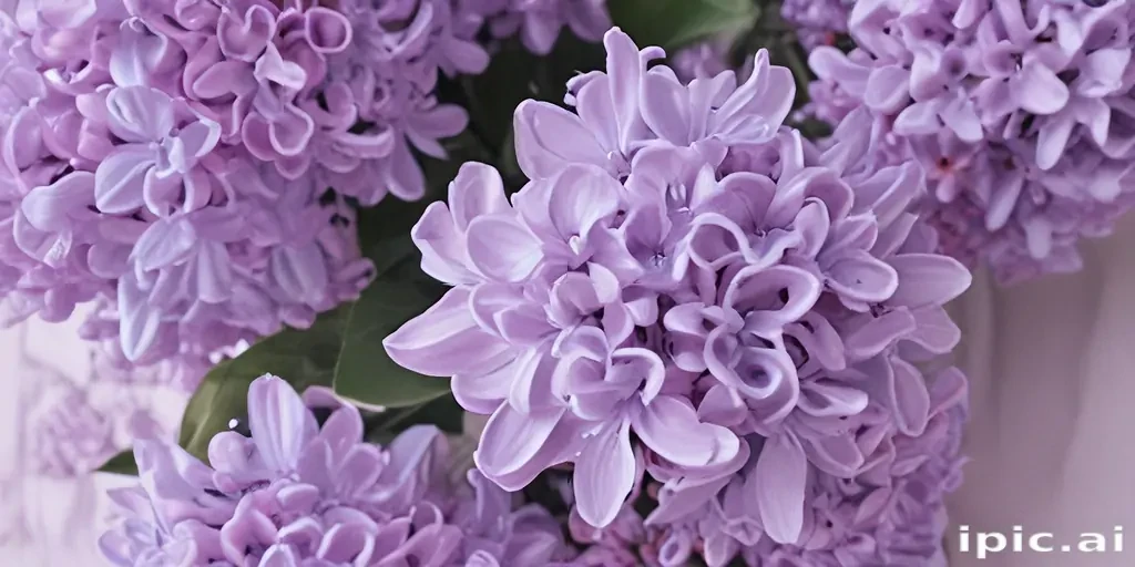 Beautiful Lilac Flowers in Bloom, Showcasing Soft Purple Petals and ...
