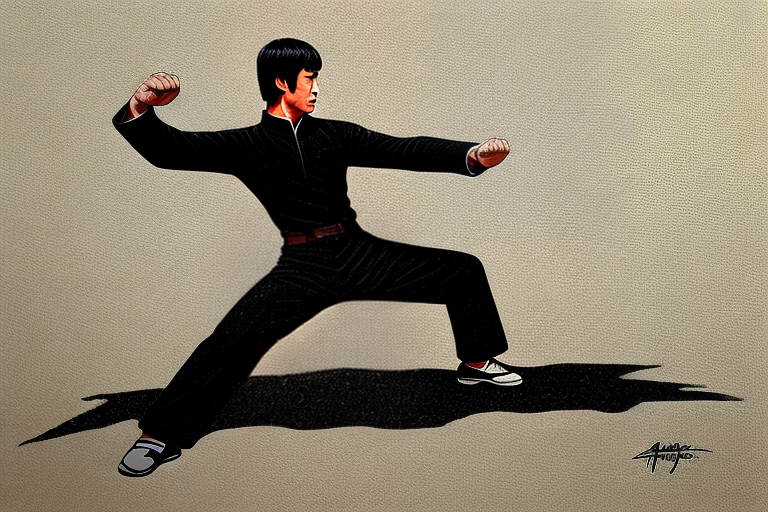 Bruce Lee is angry
