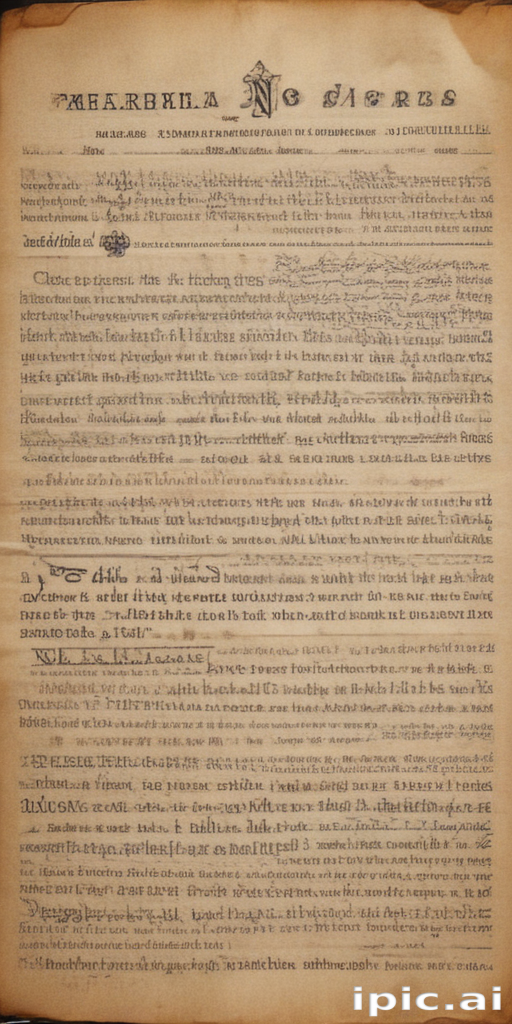 Historical Document Featuring Elaborate Handwriting and Decorative ...