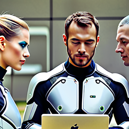 picture of Cyborgs sharing information with humans