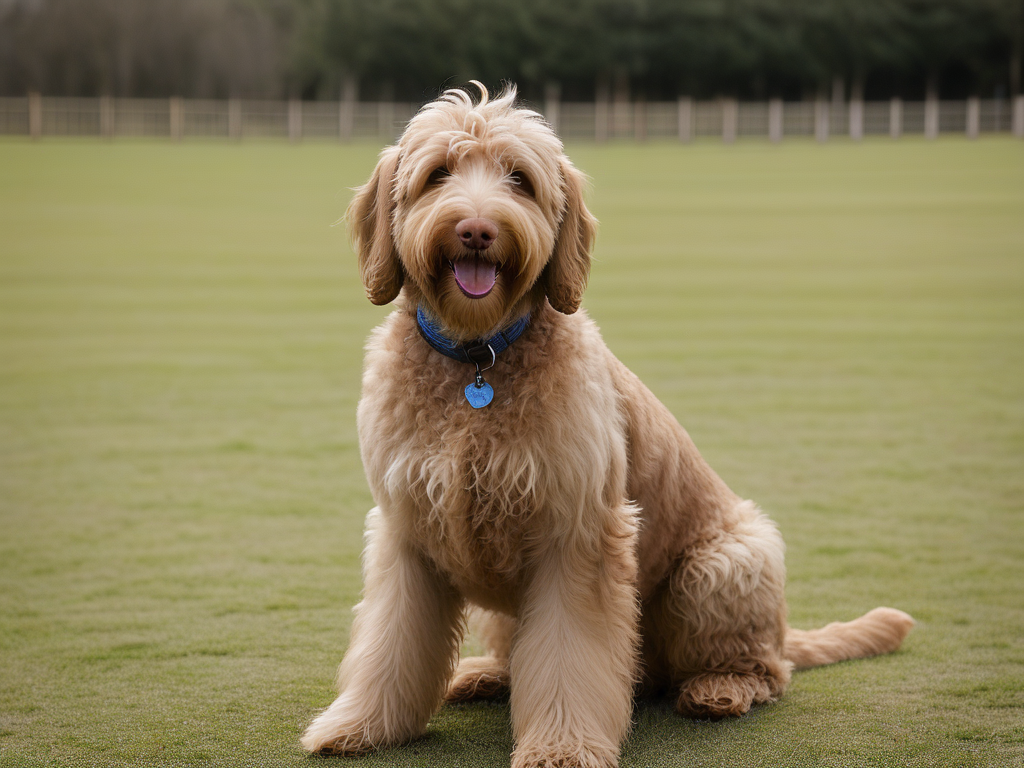 A Happy and Playful Dog Enjoying a Beautiful Day Outdoors in Nature.
