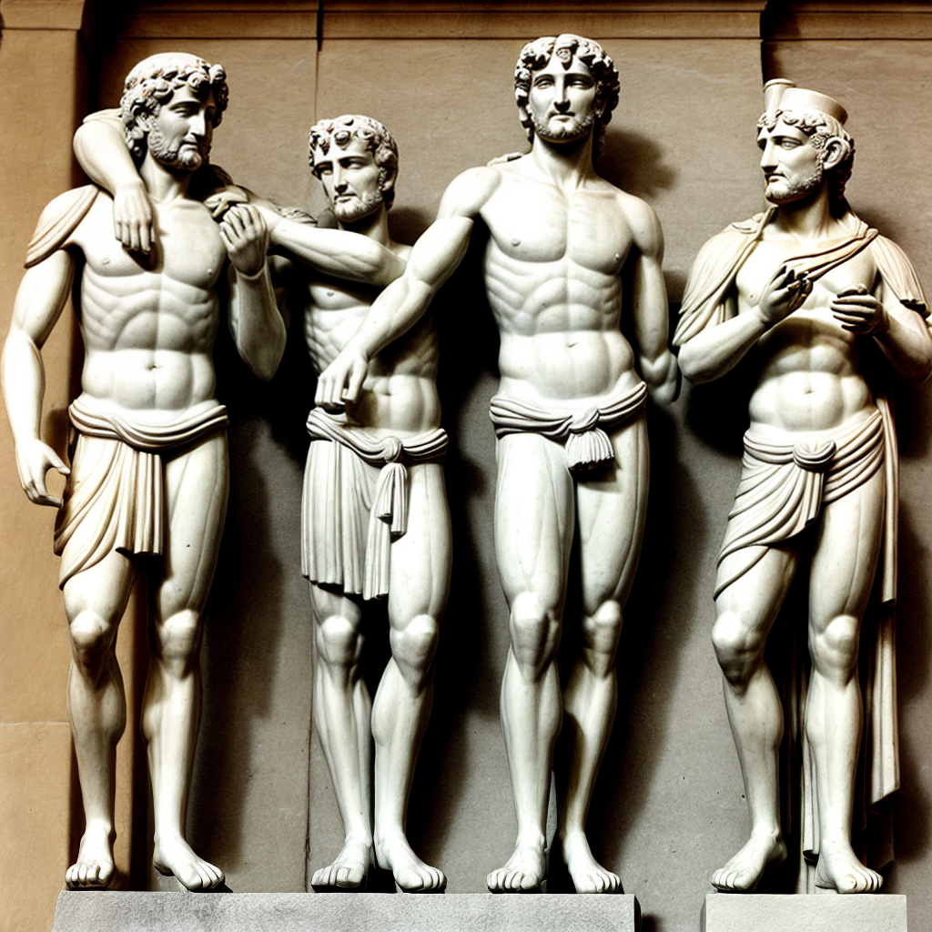 Emperor Hadrian and his beloved Antinous in Egypt