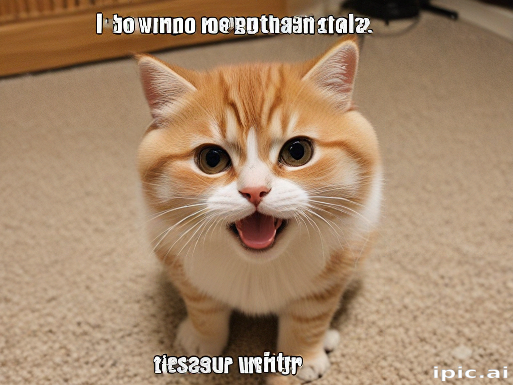 Adorable Cat with Playful Expression Ready to Brighten Your Day!