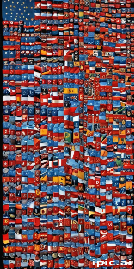 A Colorful Mosaic of Flags Representing Nations Across the Globe.