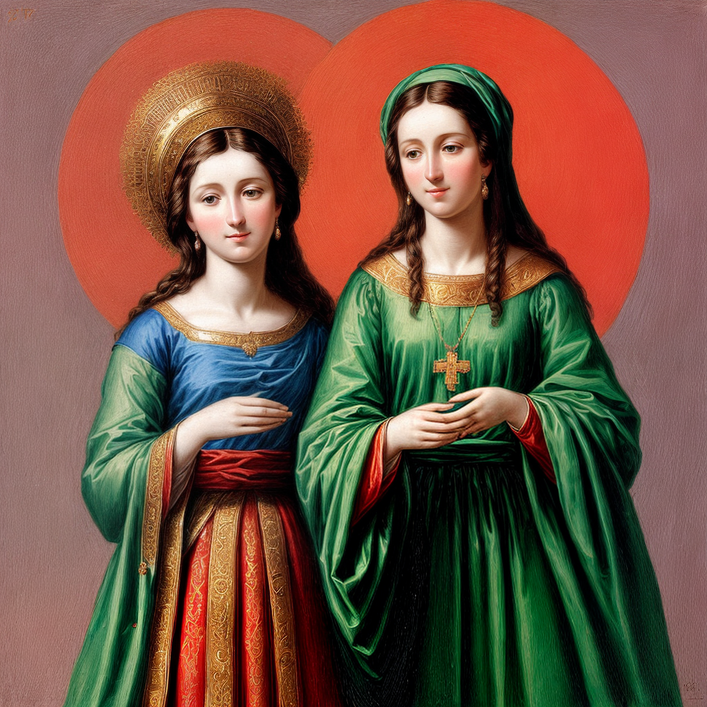 Most Beautiful Saint Maria Digital Art (copy-right free)