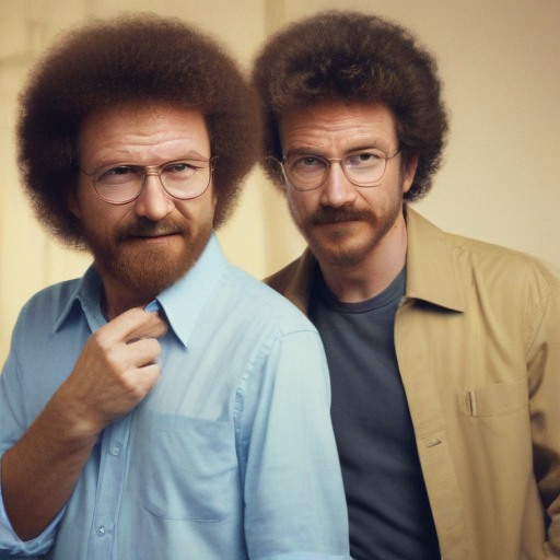 Bob Ross fighting Walter White