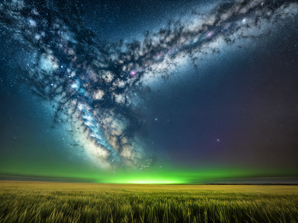 green dimensional rift in space