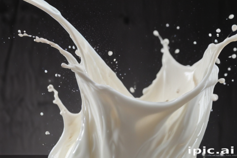 Dynamic Splash of Milk Creating a Stunning Visual Masterpiece in Motion