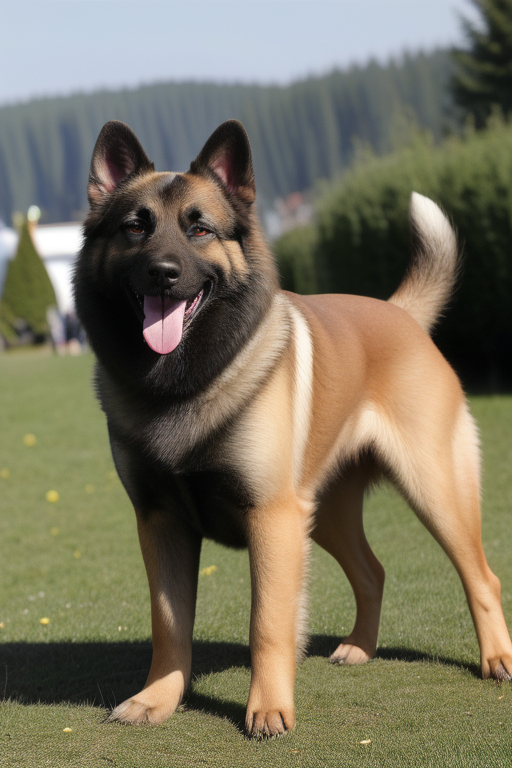 A Happy and Playful Dog Enjoying a Sunny Day Outdoors in Nature