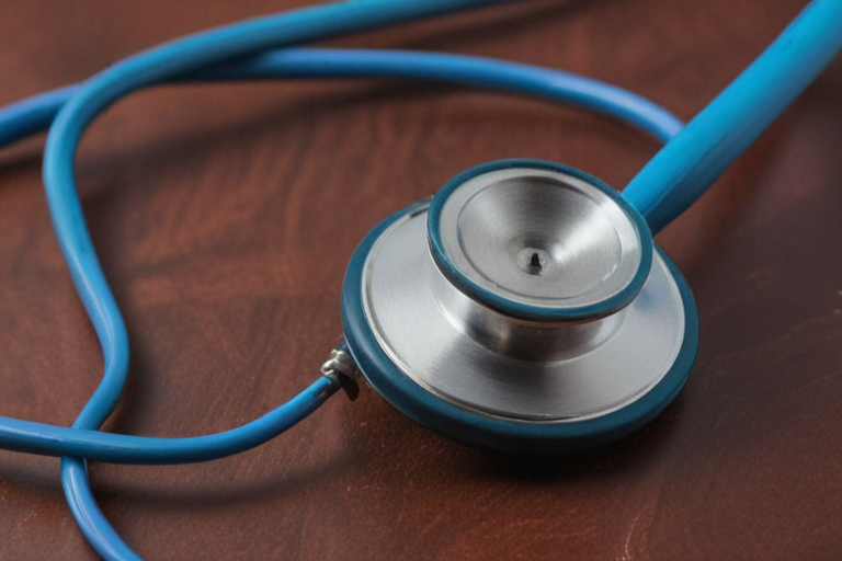 close up of a stethoscope