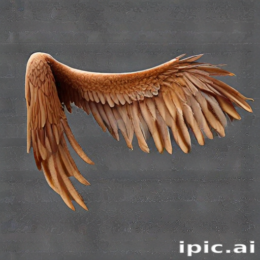 Magnificent Artistic Representation of a Bird's Wing in Detailed Design