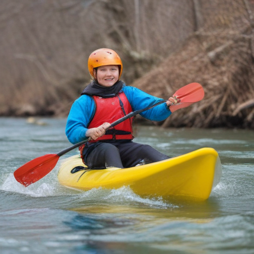 Easter egg whitewater kayaking