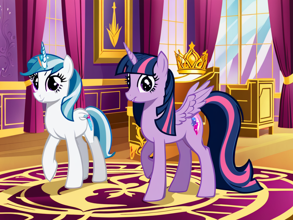mlp pony alicorn twilight sparkel princess crown canterlot throne room